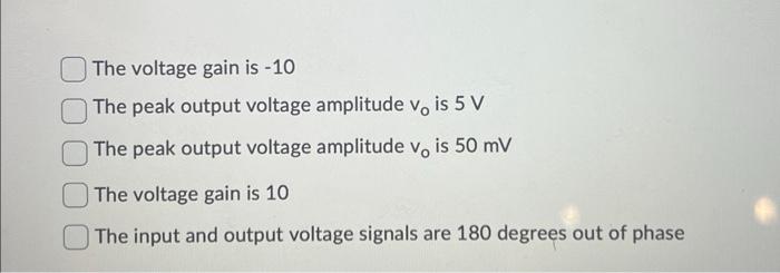 Solved Given the circuit below with Ri=1KOhms, peak input | Chegg.com