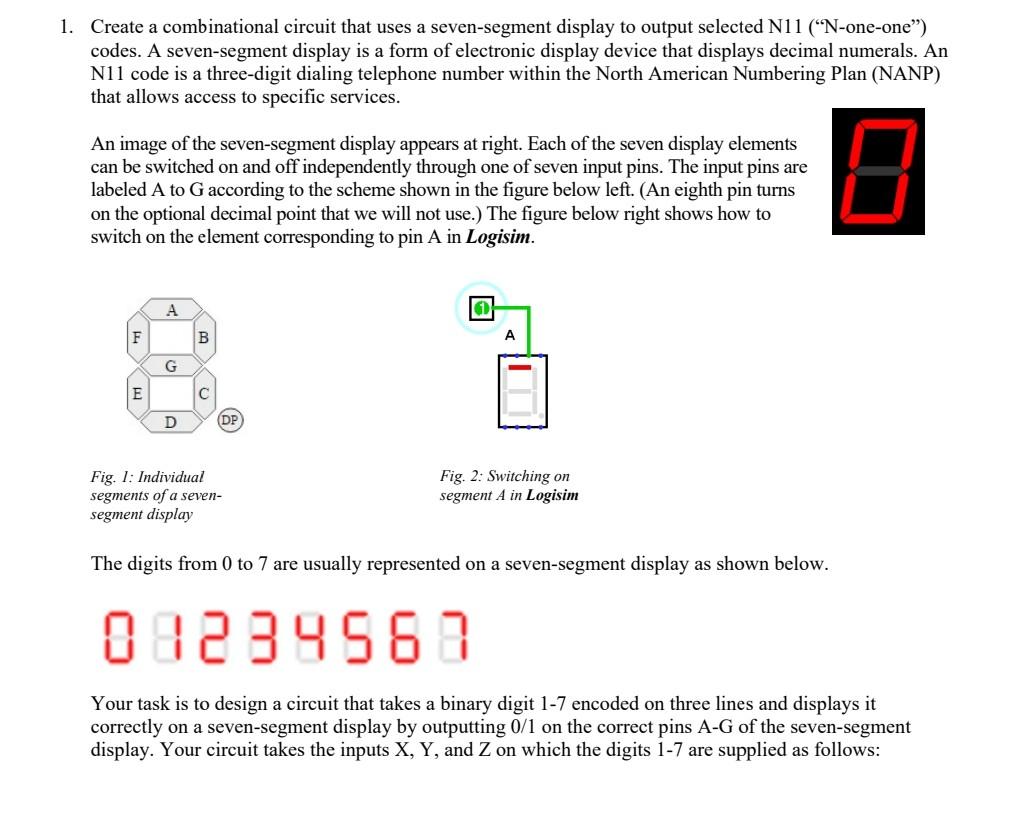 Solved Create a combinational circuit that uses a | Chegg.com