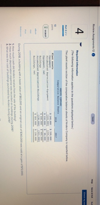 Solved Review Assignments 126 Help Save & Exit Sub Check my | Chegg.com