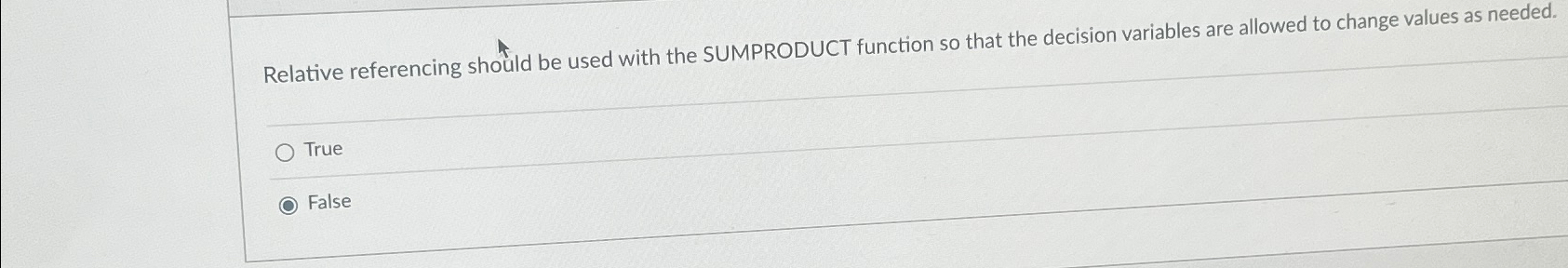 Solved Relative referencing should be used with the | Chegg.com