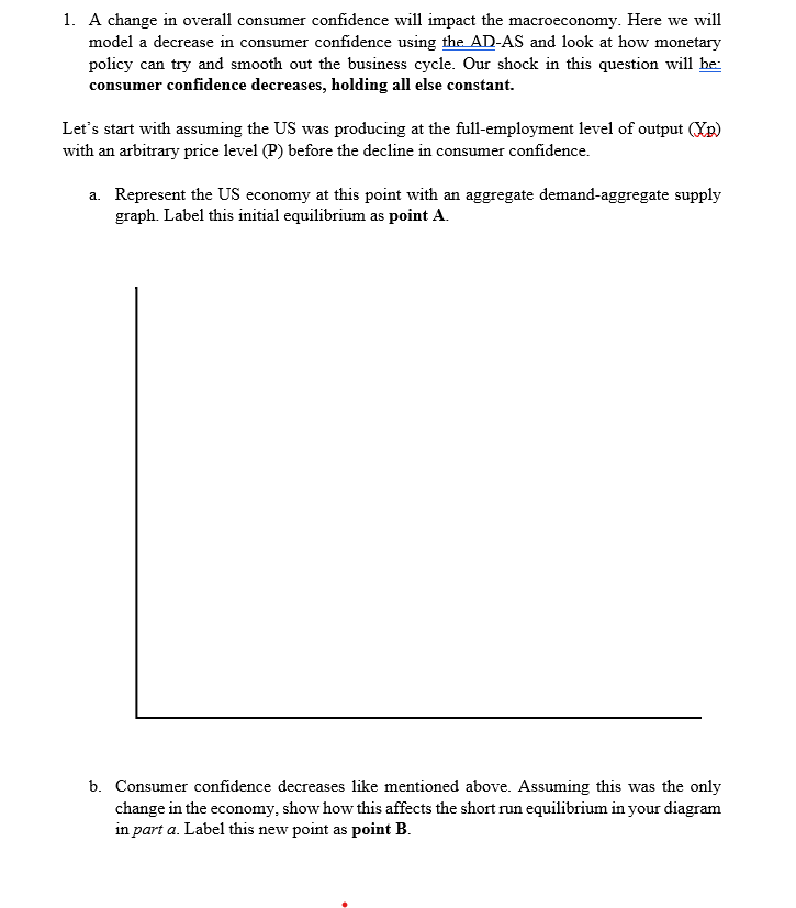 Solved A change in overall consumer confidence will impact | Chegg.com