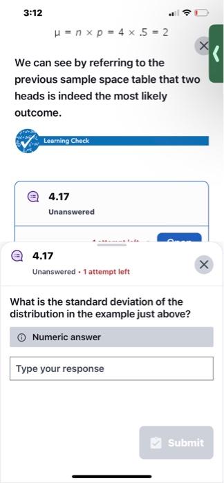 Solved Standard Deviation of a Binomial The population | Chegg.com