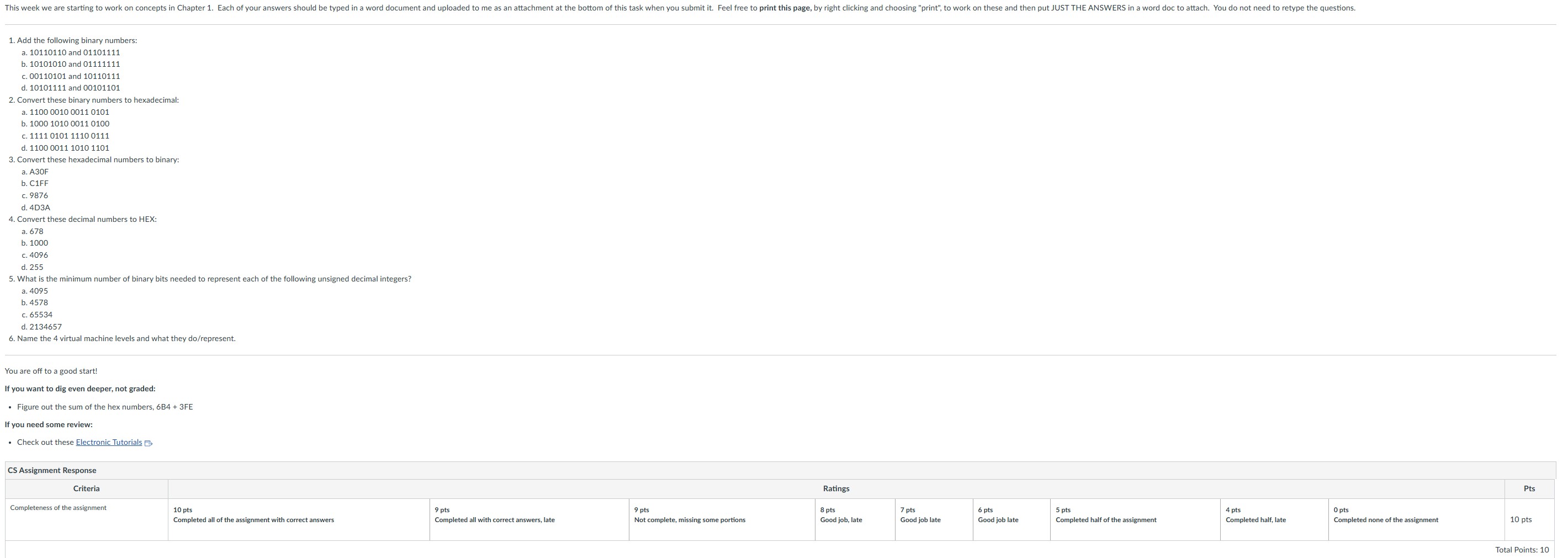 Solved Each of your answers should be typed in a word | Chegg.com