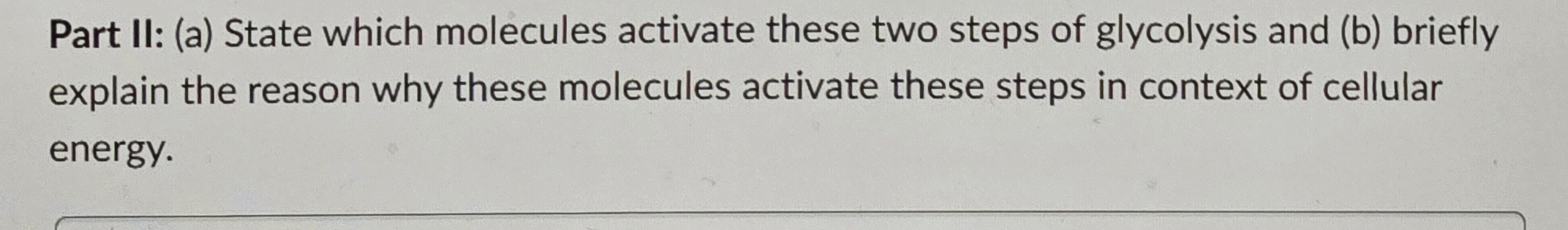 Solved Part II: (a) ﻿State which molecules activate these | Chegg.com