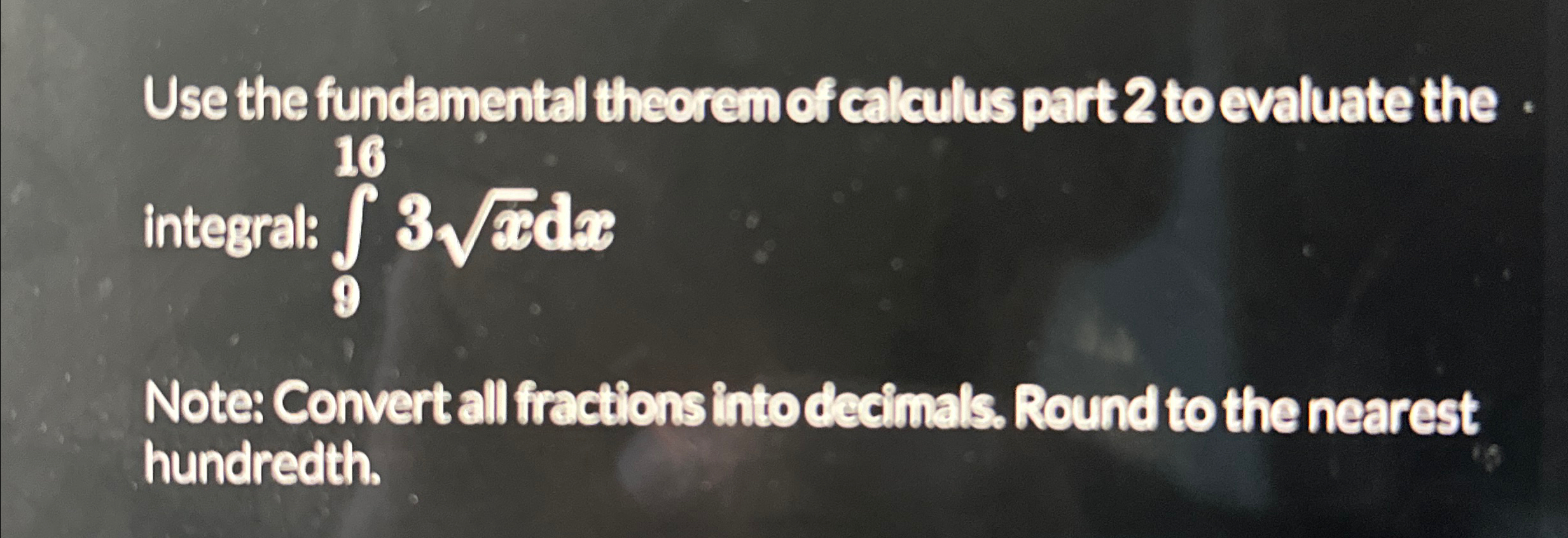 Solved Use the fundamental theorem of calculus part 2 ﻿to | Chegg.com
