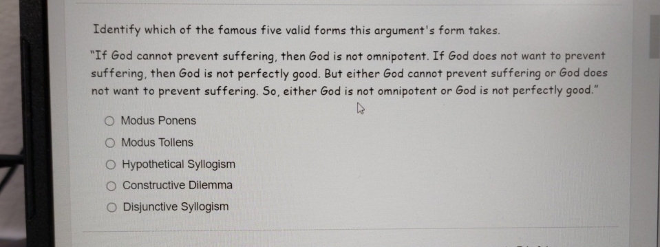 Solved Identify which of the famous five valid forms this | Chegg.com