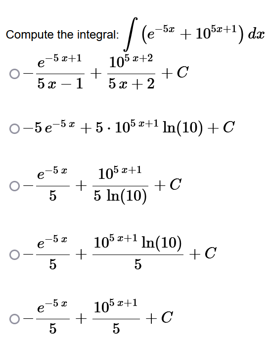 Solved Compute the integral: | Chegg.com