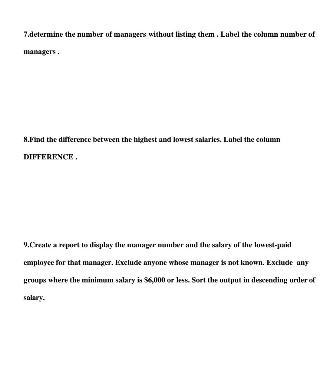 Solved Prelab For Chapter6 Reporting Aggregated Datausing 2330