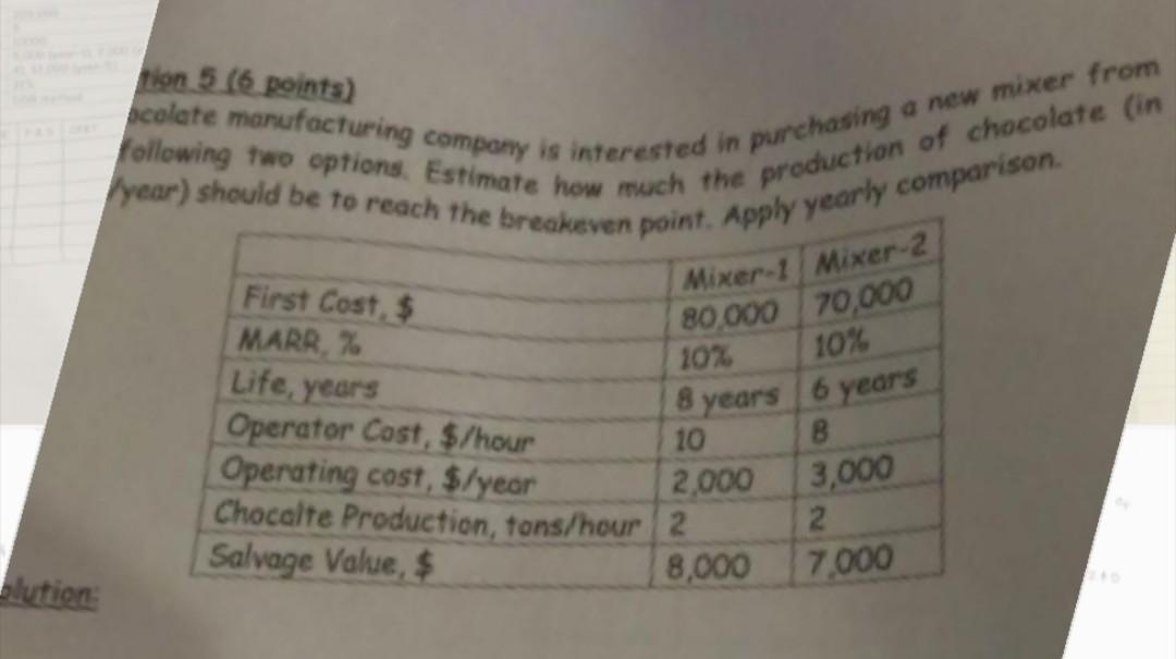 Solved rion 5.16 points) Following two options. Estimate how | Chegg.com
