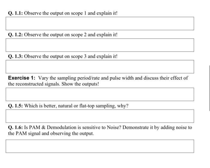 Solved Practice 1 Pulse Amplitude Modulation And
