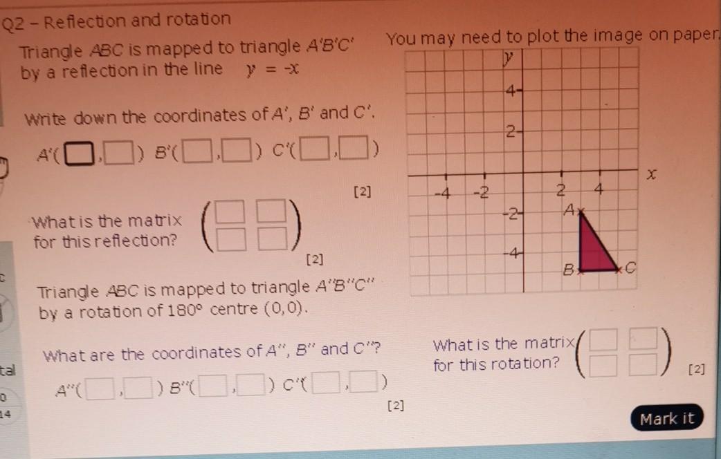 Solved You may need to plot the image on paper Q2 - | Chegg.com