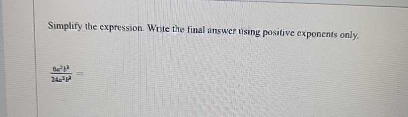 Solved Simplify the expression. Write the final answer using | Chegg.com