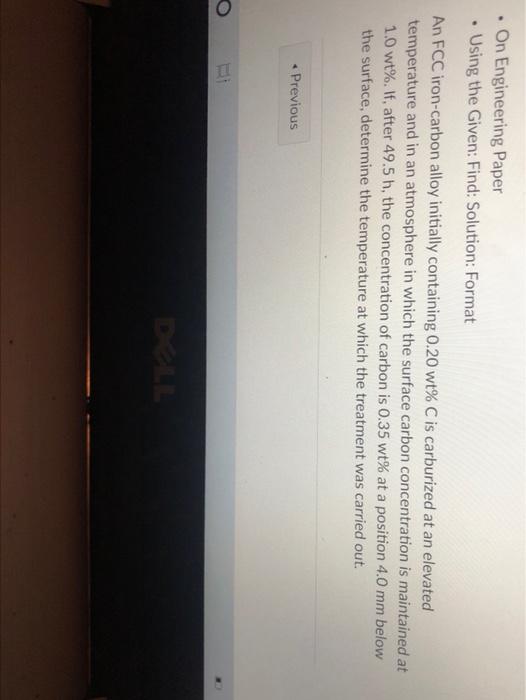 Solved . • On Engineering Paper Using the Given: Find: | Chegg.com