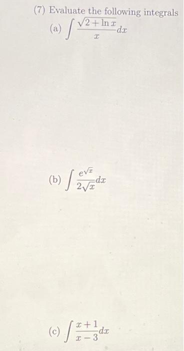 Solved (5) Evaluate the following integrals (a) ∫4(2x+3)4dx | Chegg.com