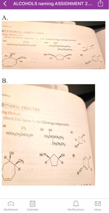 Solved Use IUPAC rules and Common rules to name the alcohols | Chegg.com