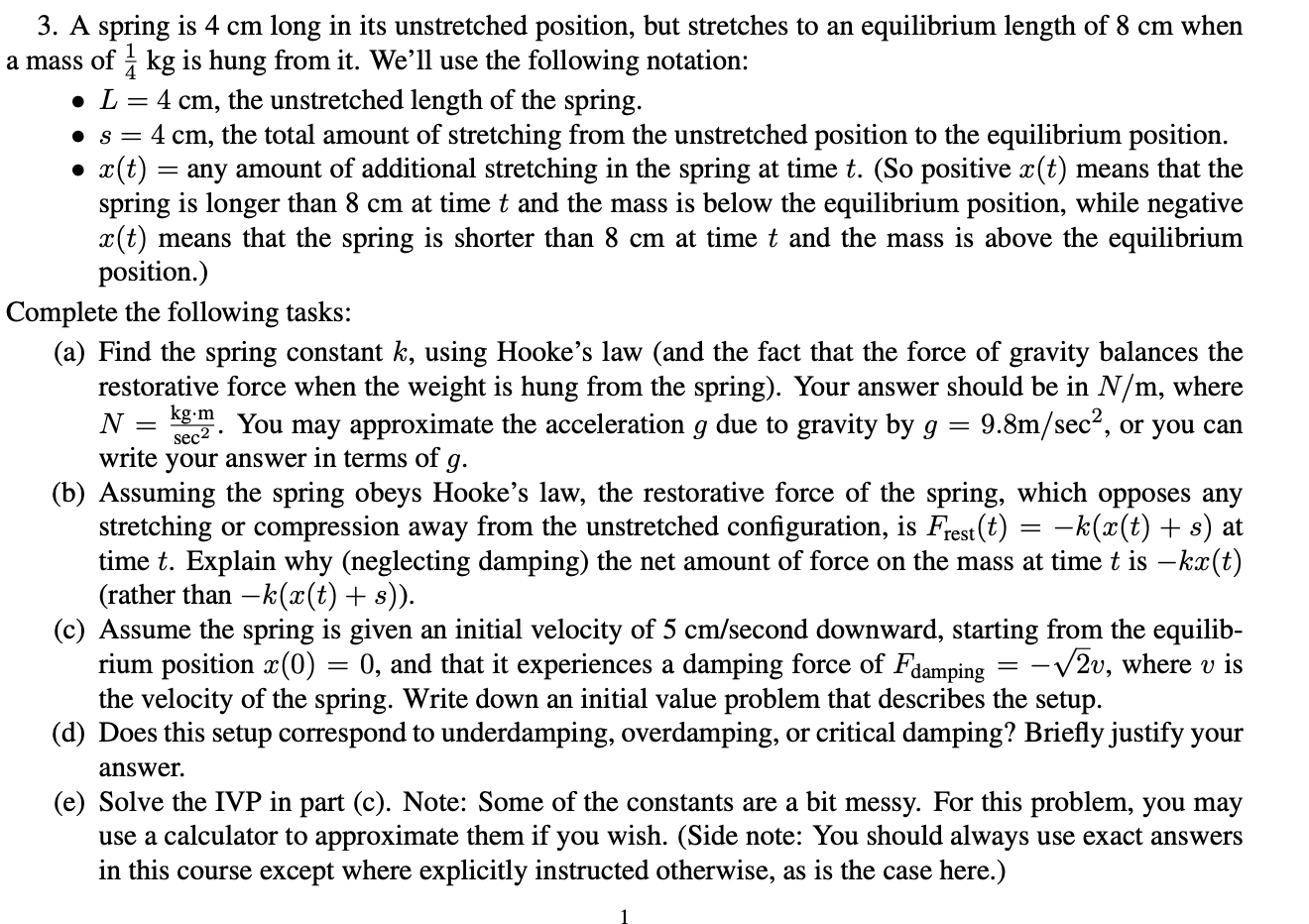 Solved Need help with part D and E only please | Chegg.com