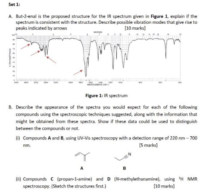 Solved Set 1: A. But-2-enal is the proposed structure for | Chegg.com