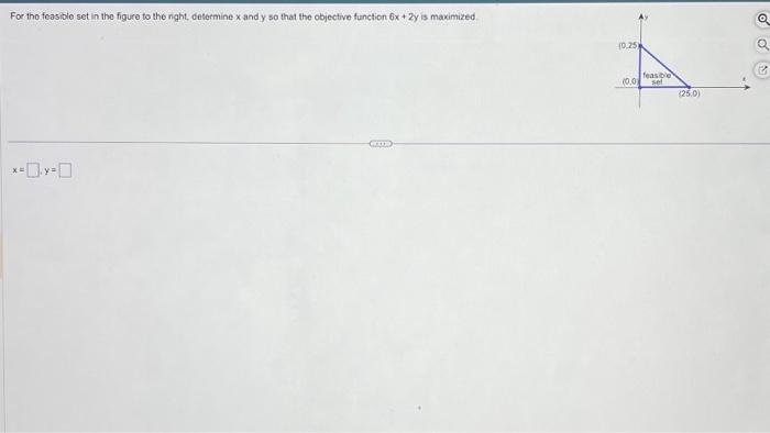 Solved For The Feasible Set In The Figure To The Right