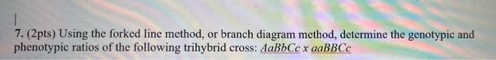 Solved 7. (2pts) Using the forked line method, or branch | Chegg.com