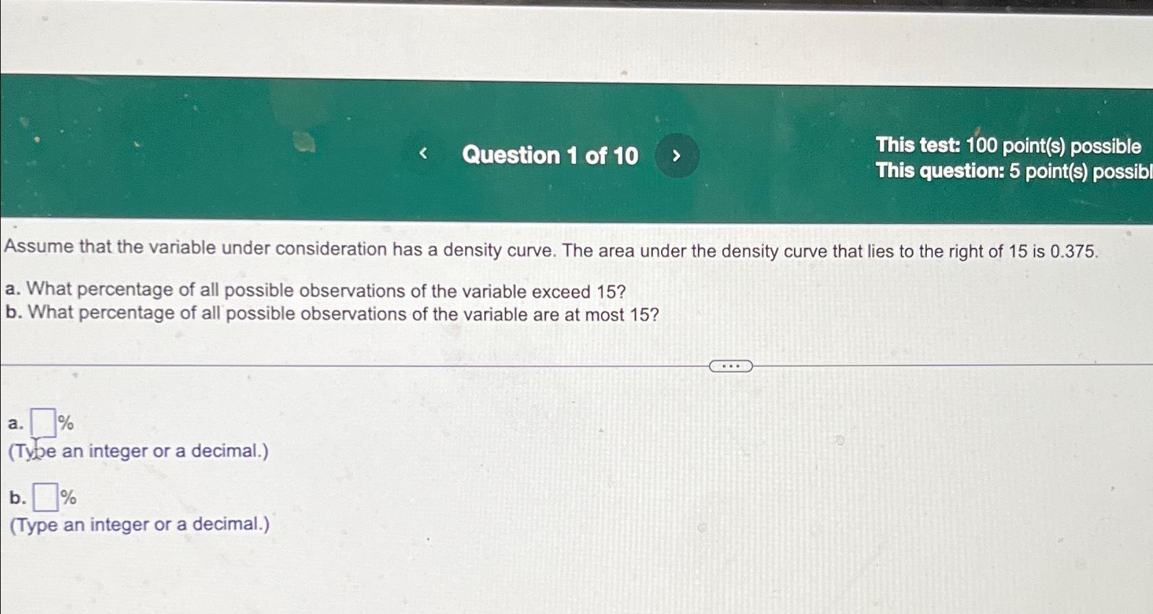 Solved Assume that the variable under consideration has a | Chegg.com