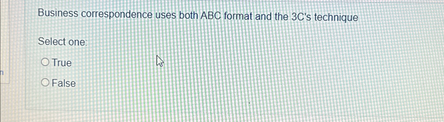 Business correspondence uses both ABC format and the | Chegg.com