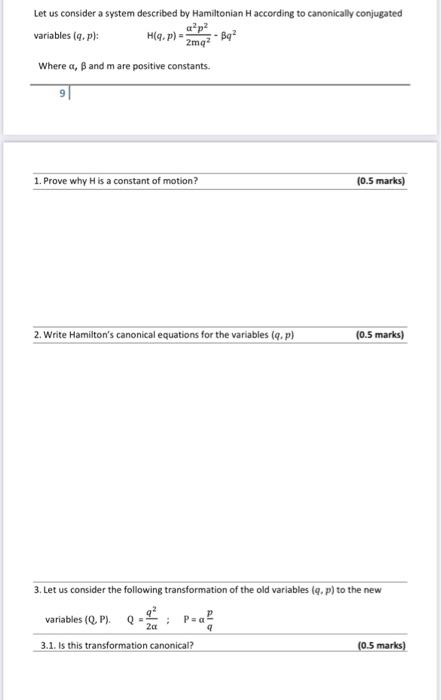 Solved Let us consider a system described by Hamiltonian H | Chegg.com