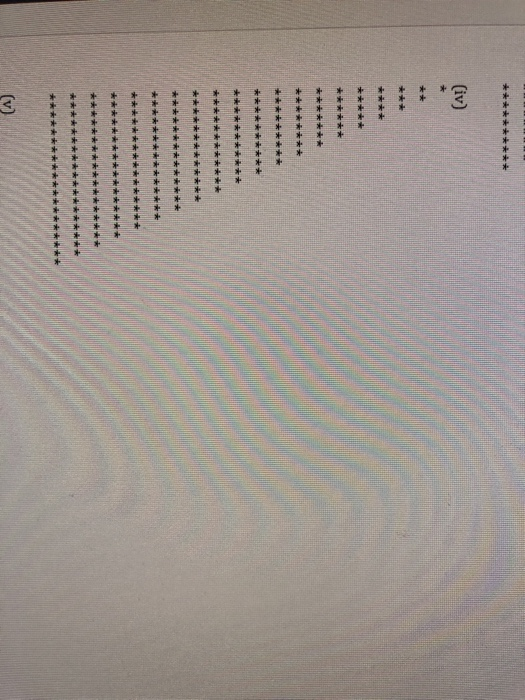 Solved Problem 1(Star patterns): Write a program using loops | Chegg.com