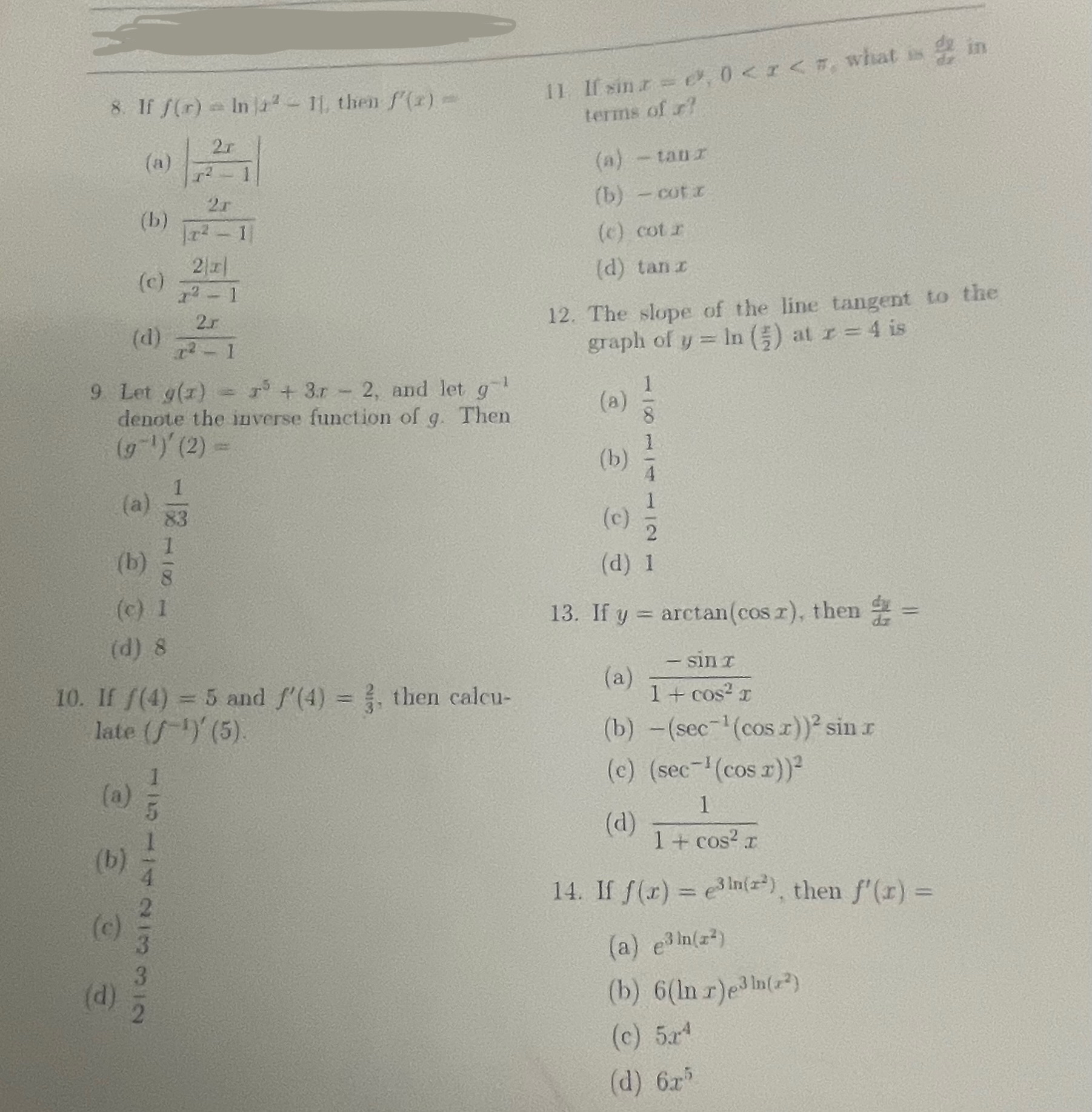 Solved If f(x)=ln|x2-11||, ﻿theil | Chegg.com