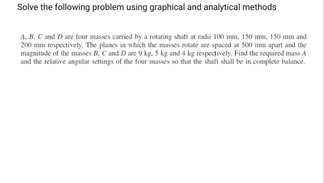 Solve the following problem using graphical and | Chegg.com