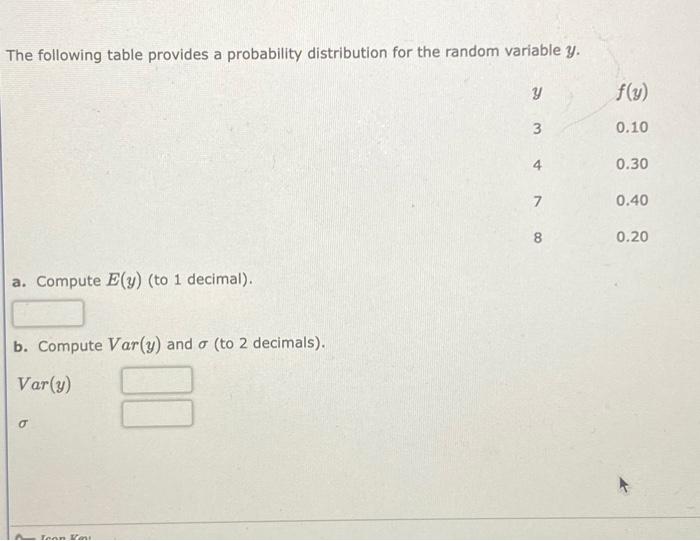 Solved The following table provides a probability | Chegg.com