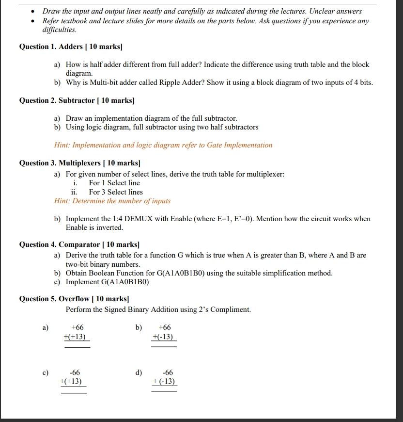 Solved can you do this assigment Draw the input and output | Chegg.com