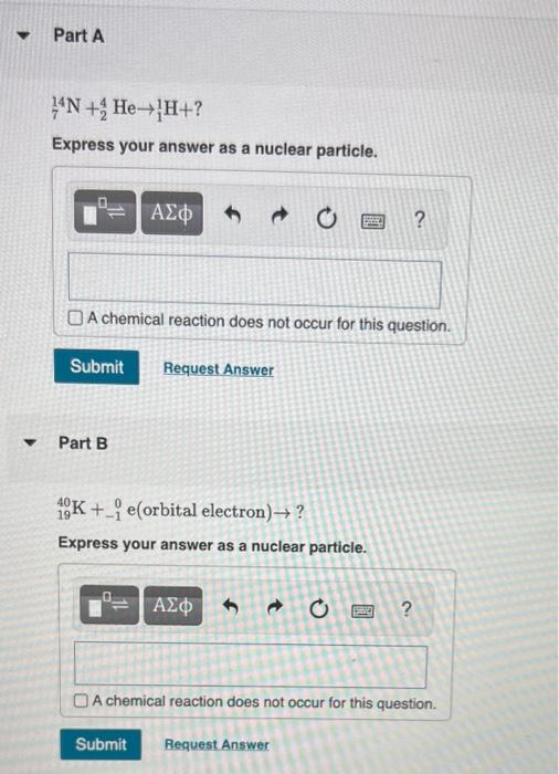 Solved Complete and balance the following nuclear equations | Chegg.com