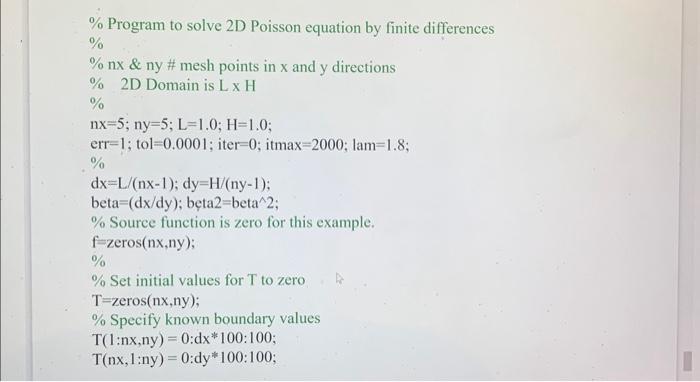 Solved 5. Solve the two-dimensional Laplace equation on a | Chegg.com