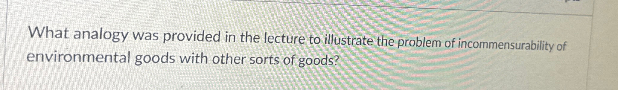 Solved What analogy was provided in the lecture to | Chegg.com