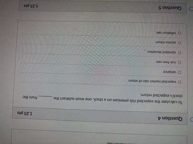 Solved Question 4To calculate the expected risk premium on a | Chegg.com