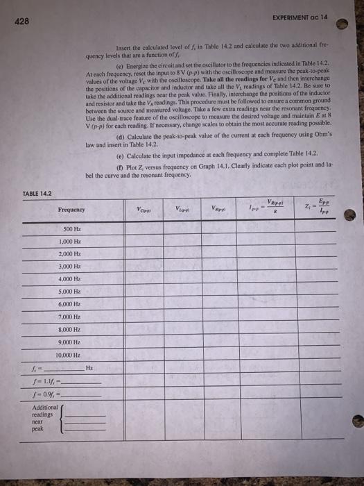 Solved Procedure Part 1 Low Circuit A Construct The 