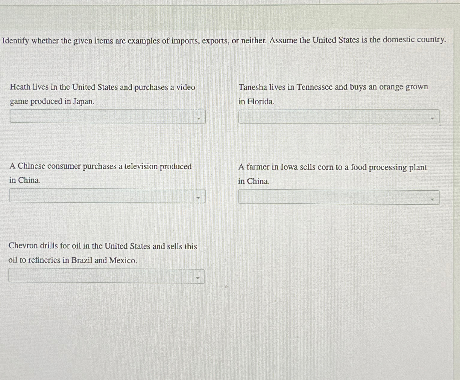 Identify whether the given items are examples of | Chegg.com