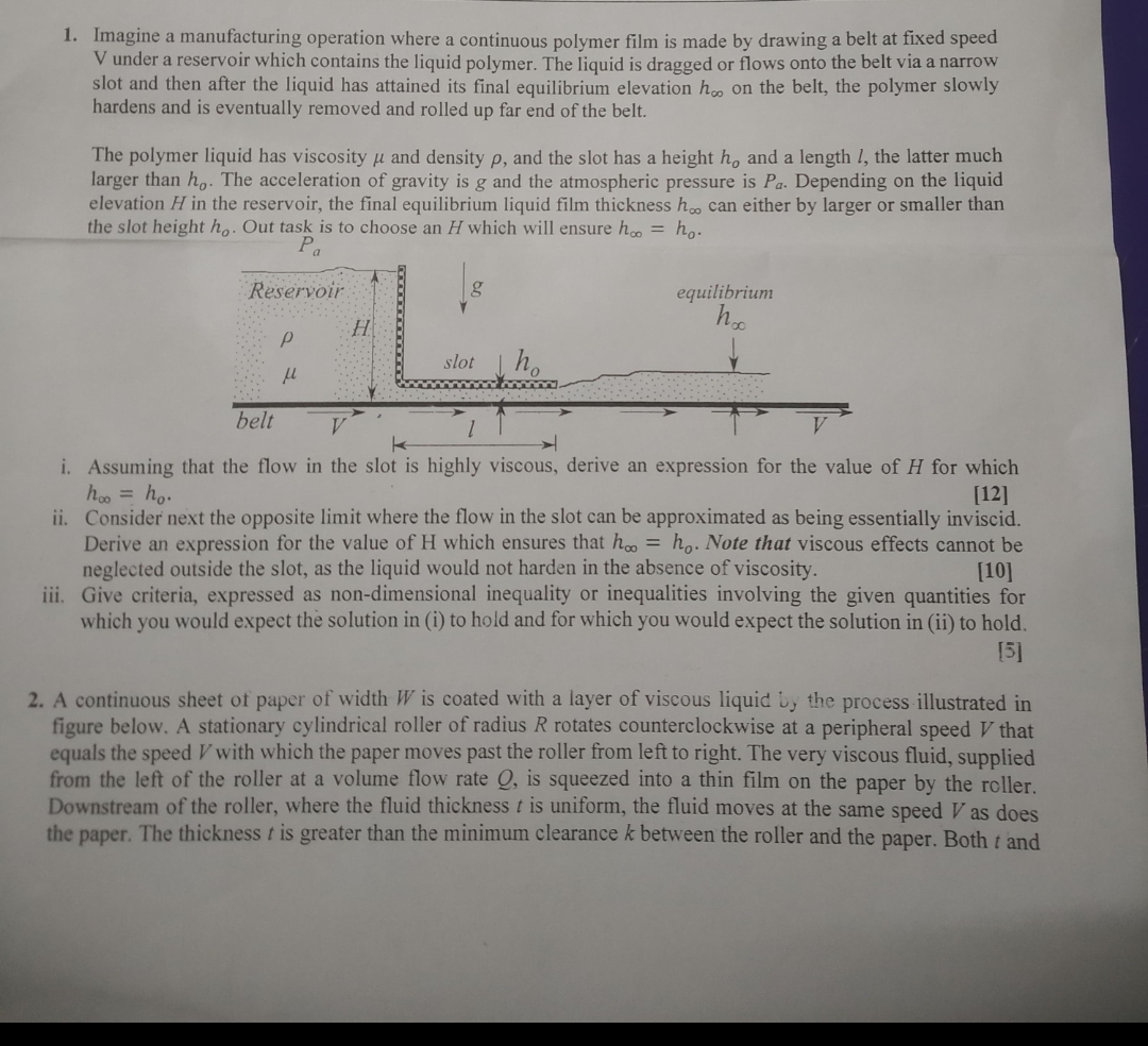 Solved Imagine a manufacturing operation where a continuous | Chegg.com