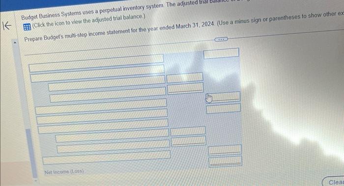 Solved Budget Business Systems uses a perpetual inventory | Chegg.com