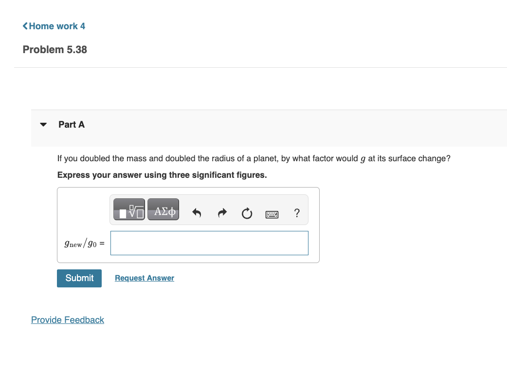 Solved Problem 5.38Part AIf you doubled the mass and doubled | Chegg.com