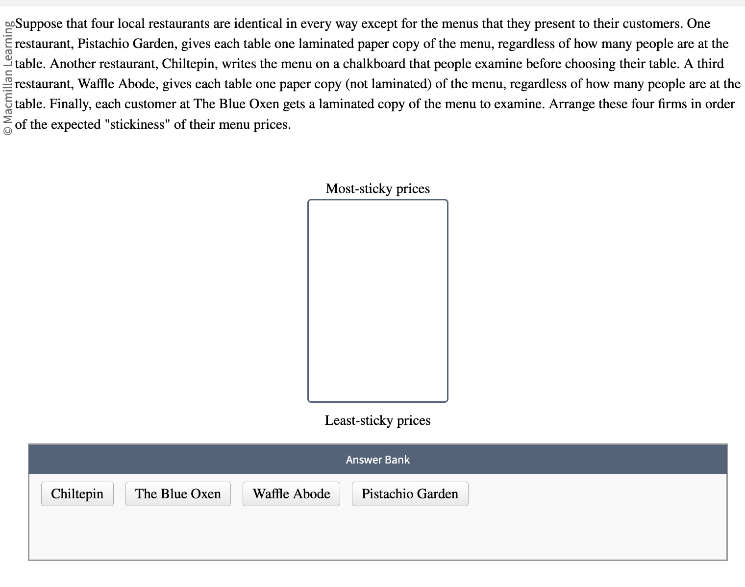 Solved bospose that four local restaurants are identical in | Chegg.com
