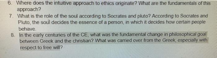 6 Where Does The Intuitive Approach To Ethics Chegg