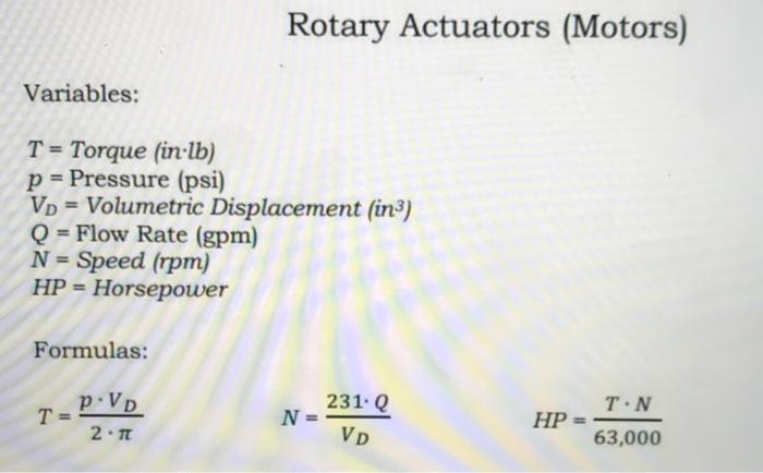 Rotary Actuator (Motor) \begin{tabular}{|c|c|c|c|c|} | Chegg.com