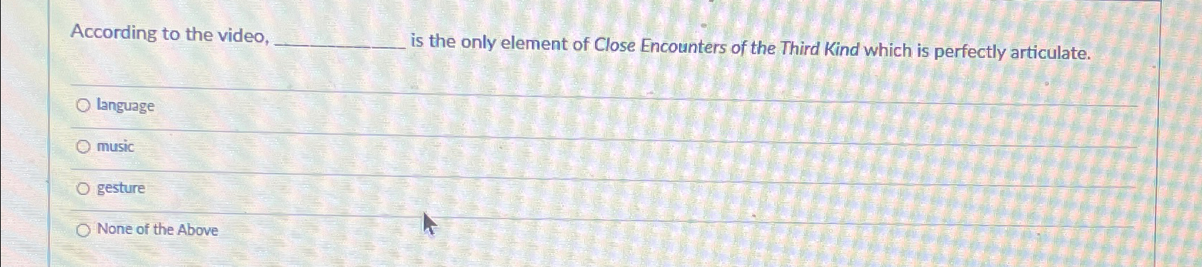 Solved According to the video, is the only element of Close | Chegg.com