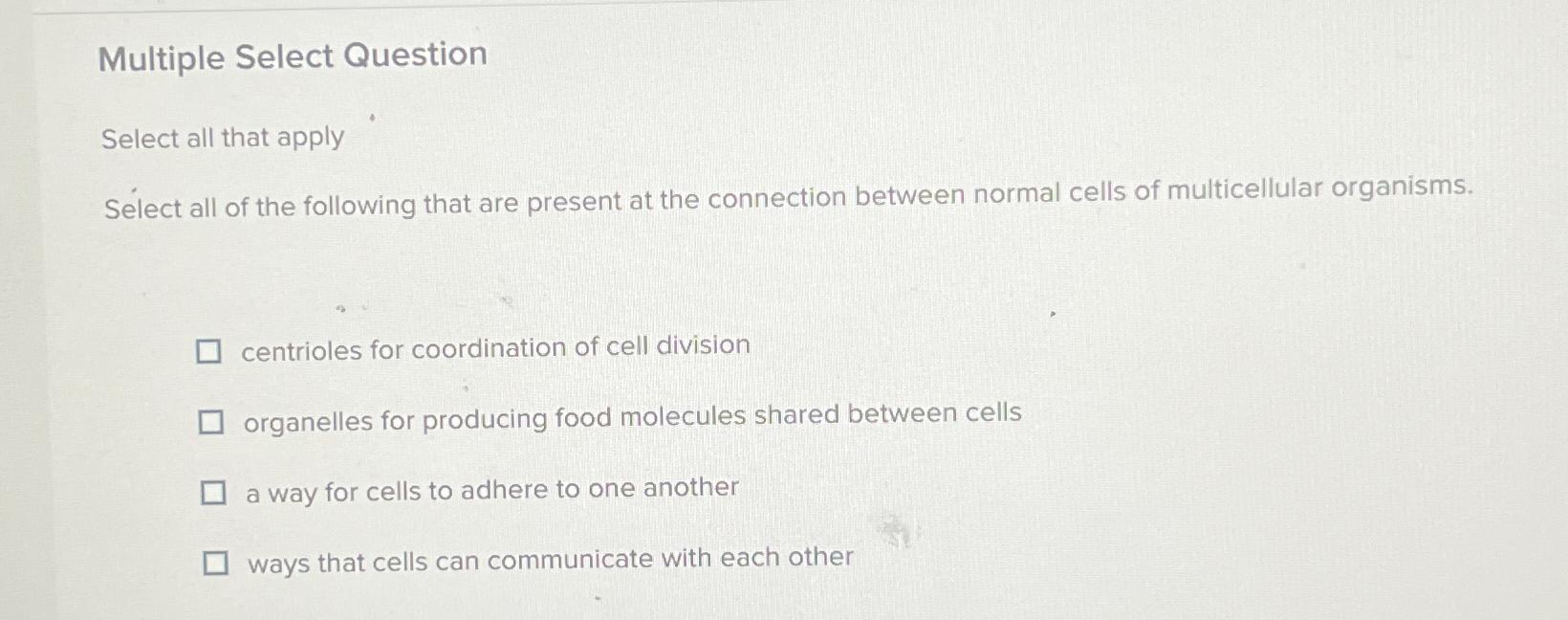 Solved Multiple Select QuestionSelect all that applySelect | Chegg.com