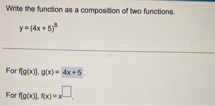 Solved Find f[g(x)] and g[f(x)] for the given functions. | Chegg.com