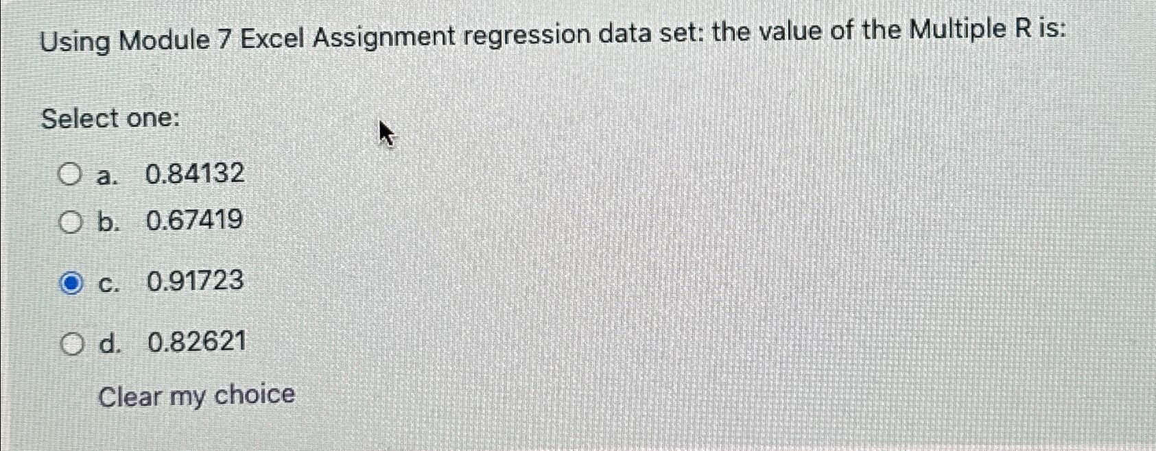 Solved Using Module 7 ﻿Excel Assignment regression data set: | Chegg.com