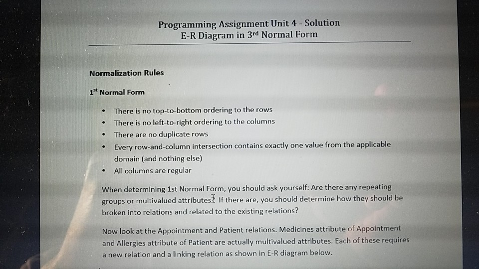 Solved Programming Assignment Unit 4 - Solution E-R Diagram | Chegg.com Solved Programming Assignment Unit 4 - Solution E-R Diagram | Chegg.com