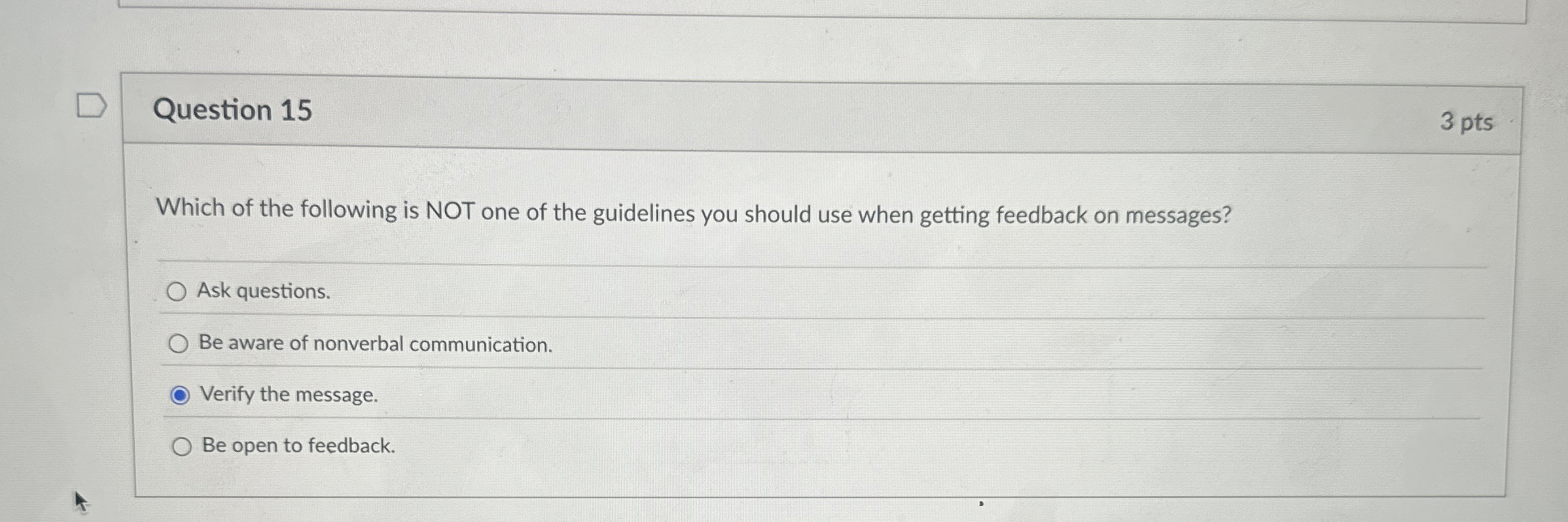 Solved Question 15Which of the following is NOT one of the | Chegg.com