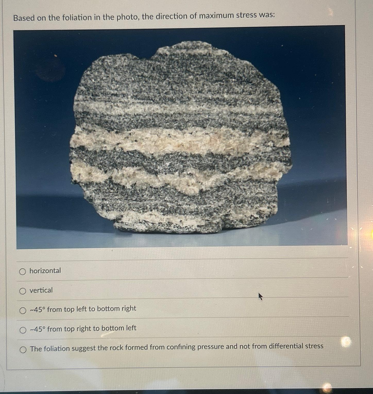 Solved Based on the foliation in the photo, the direction of | Chegg.com